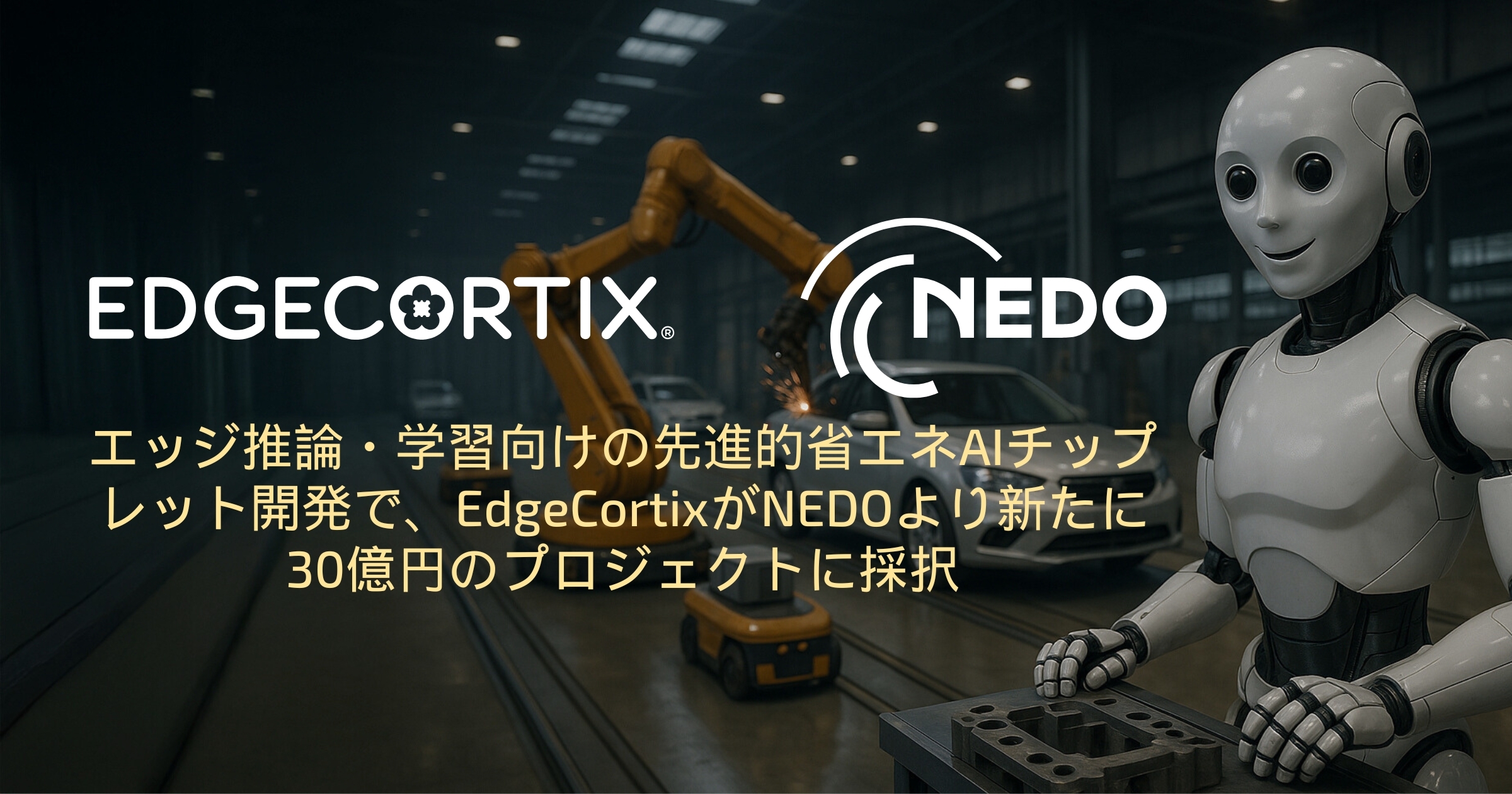 エッジ推論・学習向けの先進的省エネAIチップレット開発で、EdgeCortixがNEDOより新たに30億円のプロジェクトに採択